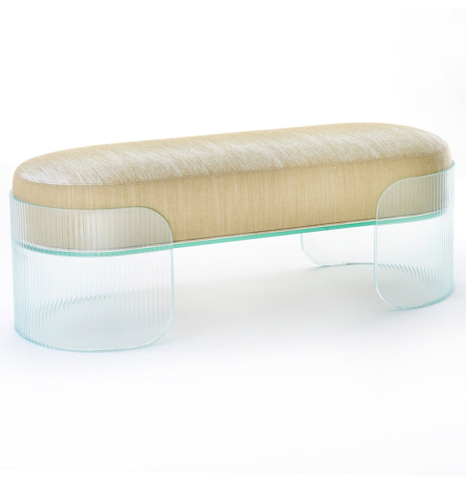 Ottoman XL, Bina Baitel’s collection, glass-bench – GLASS VARIATIONS